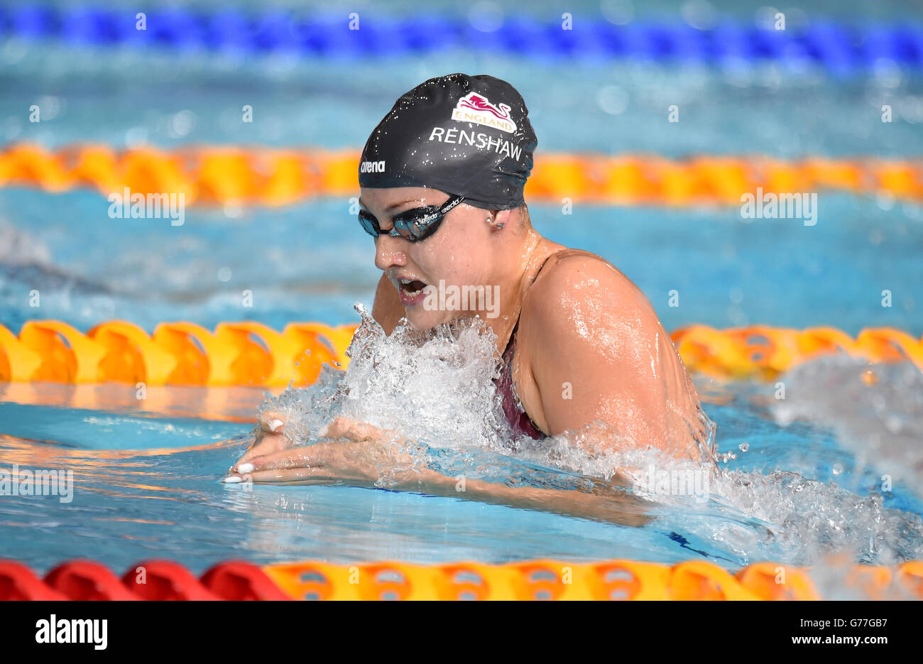 England's Molly Renshaw on her way to winning the bronze medal in the ...