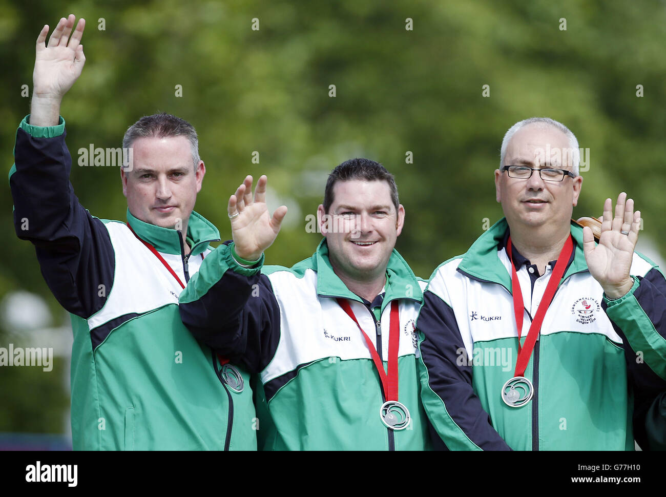 Norther Ireland's Paul Daly, Neil Mulholland and Neil Booth take silver ...