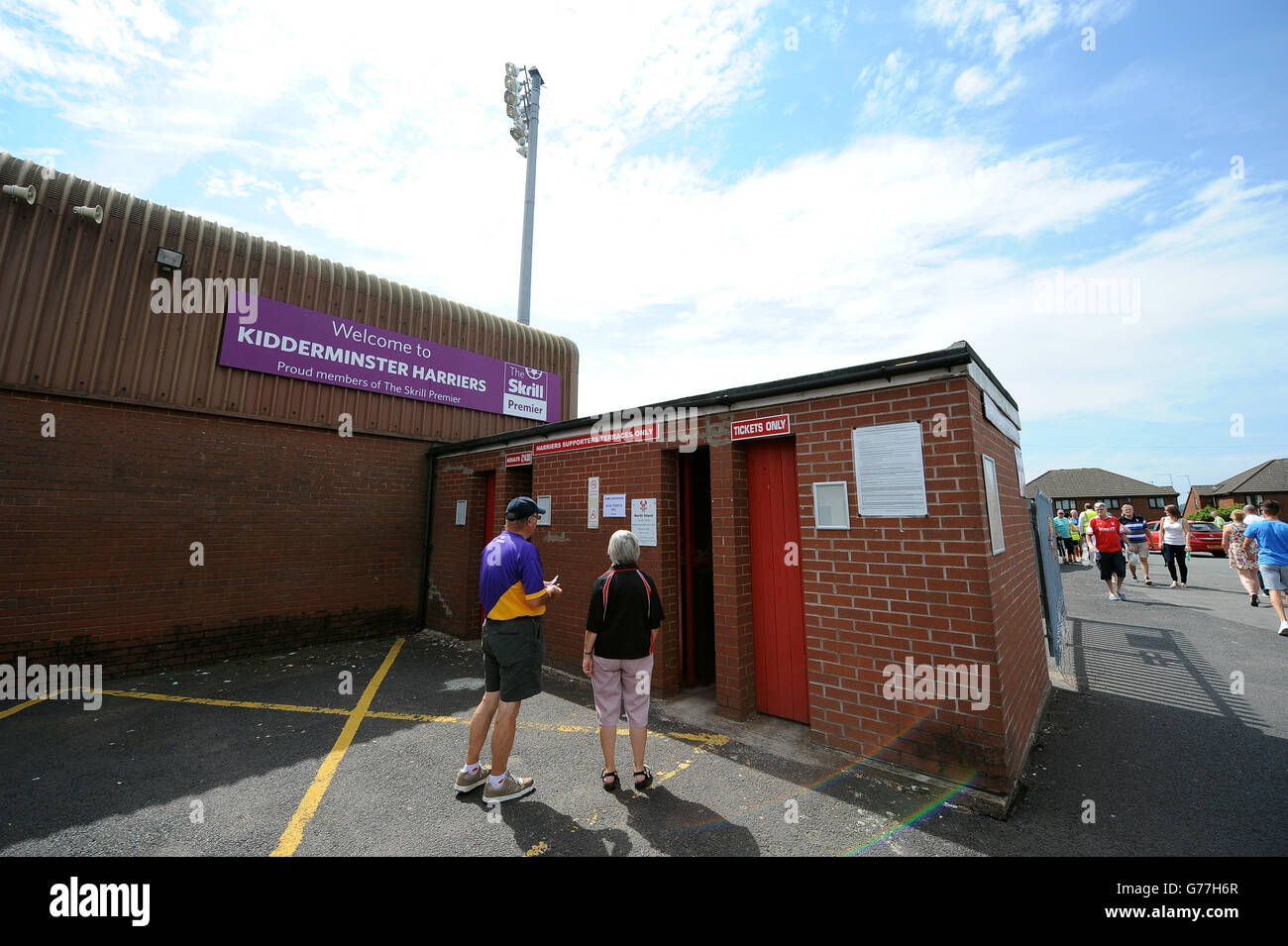 A general view of Aggborough Stadium, home of Kidderminster Harriers ...