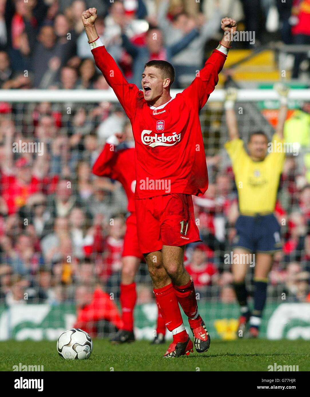 Steven Gerrard Celebrating