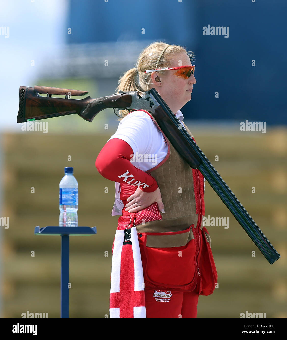 England's Rachel Parish in action during the Women's Double Trap Finals ...