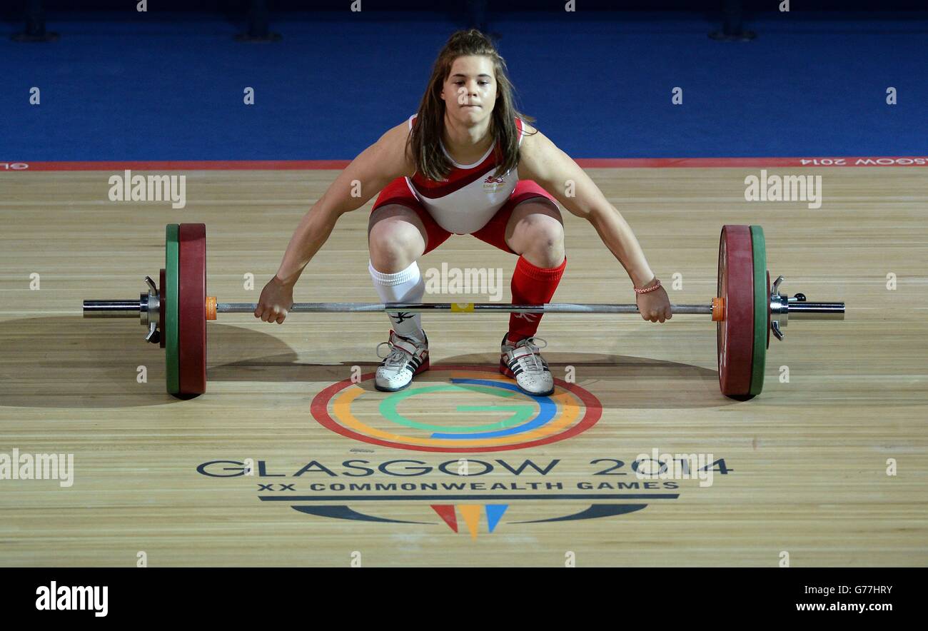 England's Rebekah Tiler lifts in the Woman's 69kg event the Clyde ...