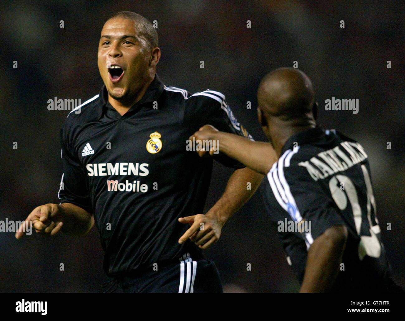 Real Madrid's Ronaldo celebrates after scoring his third goal against ...