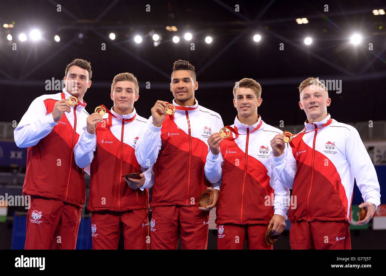 Gold medal winners England's (left to right) Kristian Thomas, Sam ...