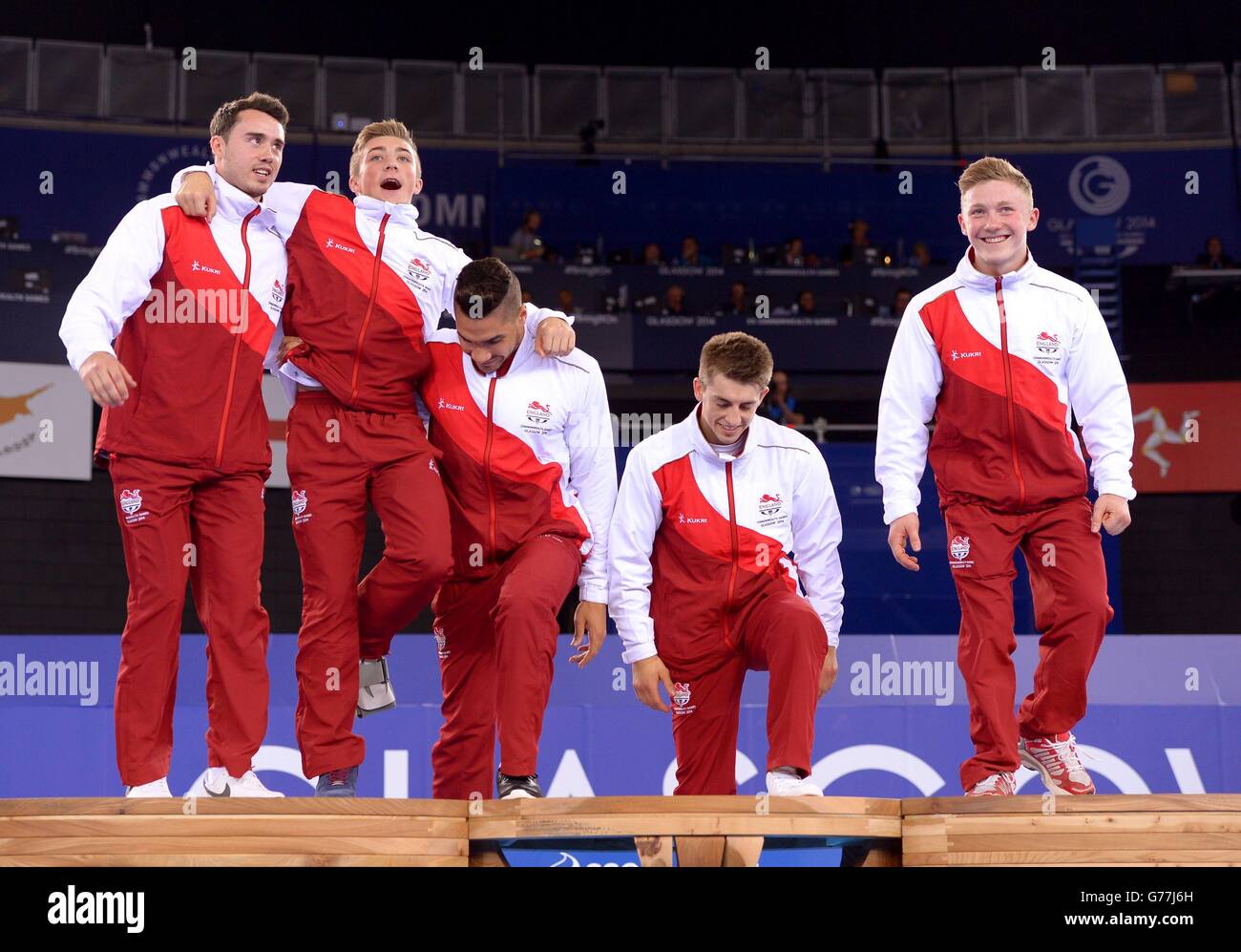 Gold medal winners England's (left to right) Kristian Thomas, Sam ...