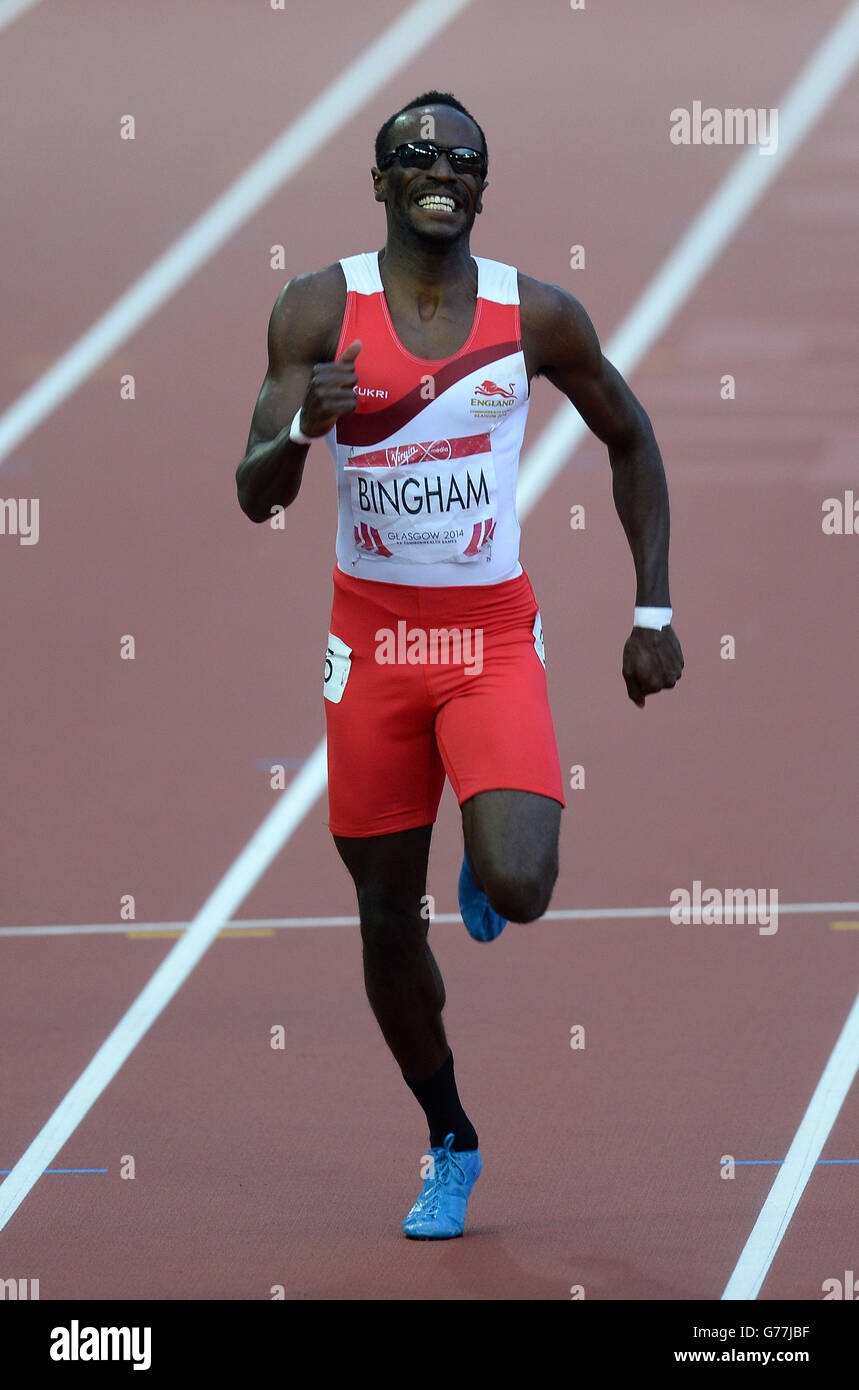 England's Michael Bingham in the Men's 400m Semi Final at Hampden Park ...