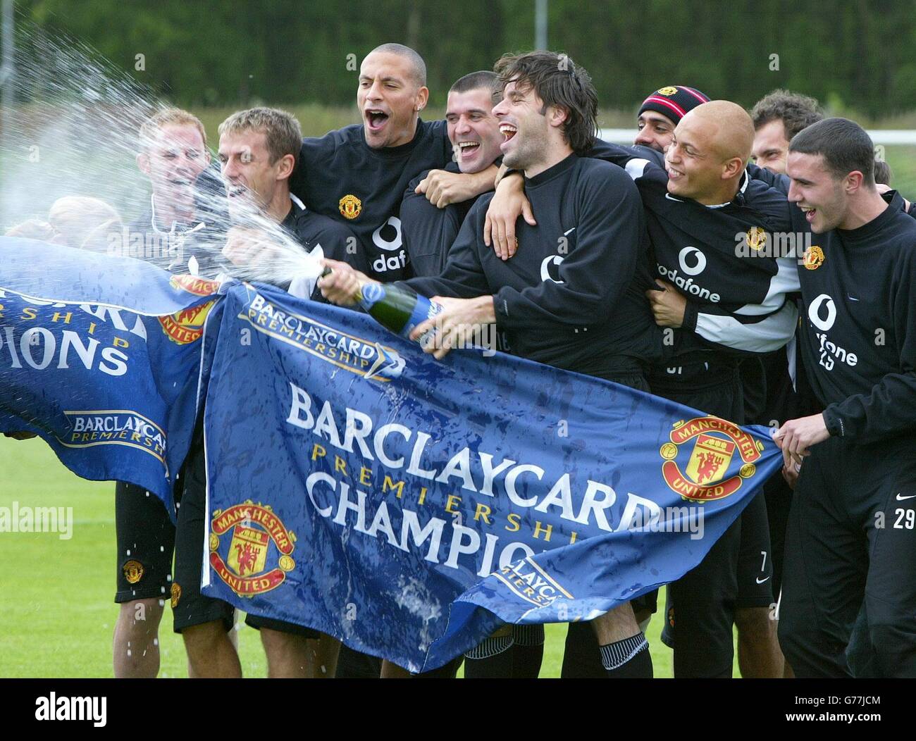 Manchester United celebrate Premiership Stock Photo - Alamy