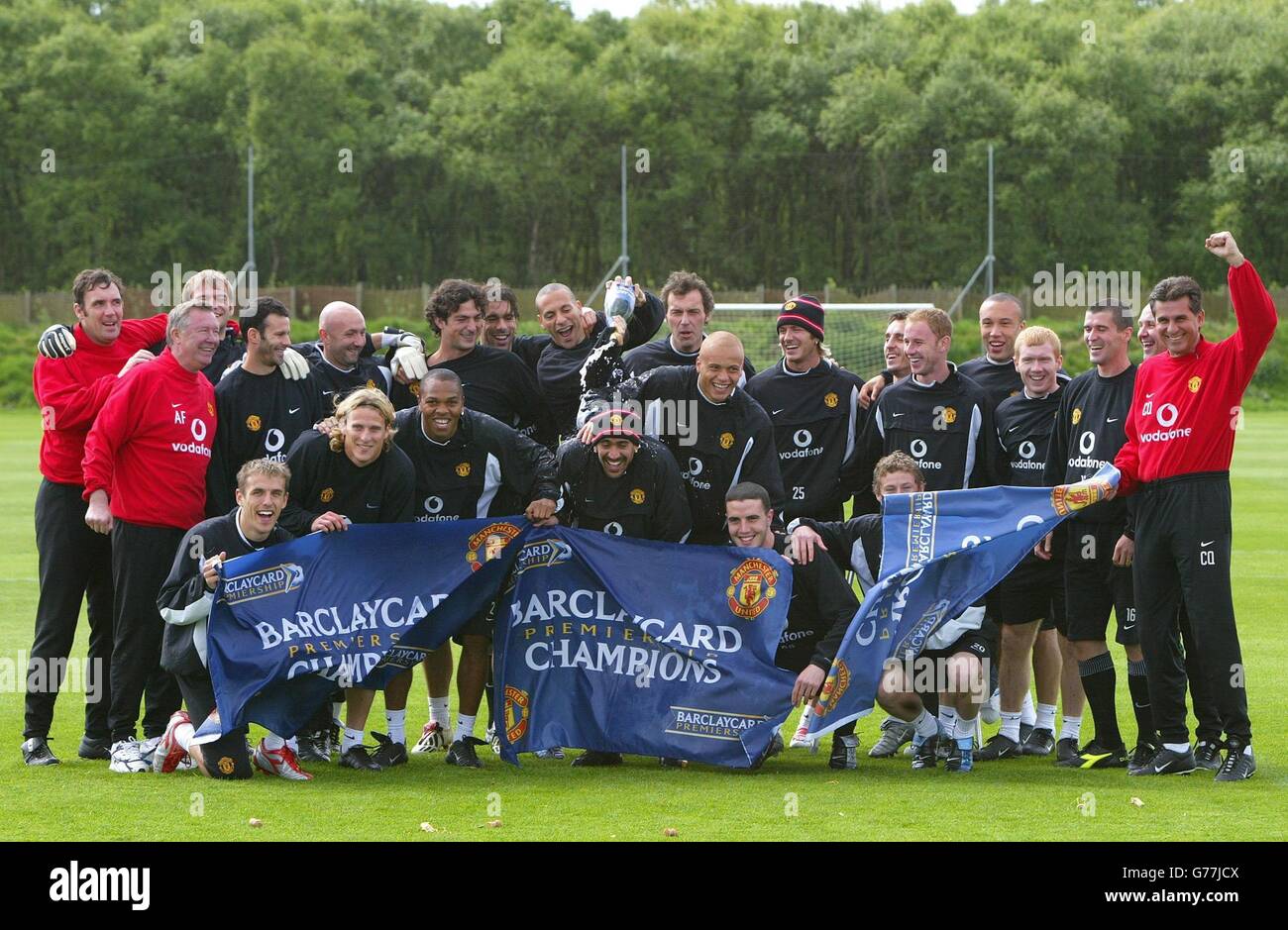 Manchester United celebrate Premiership Stock Photo - Alamy