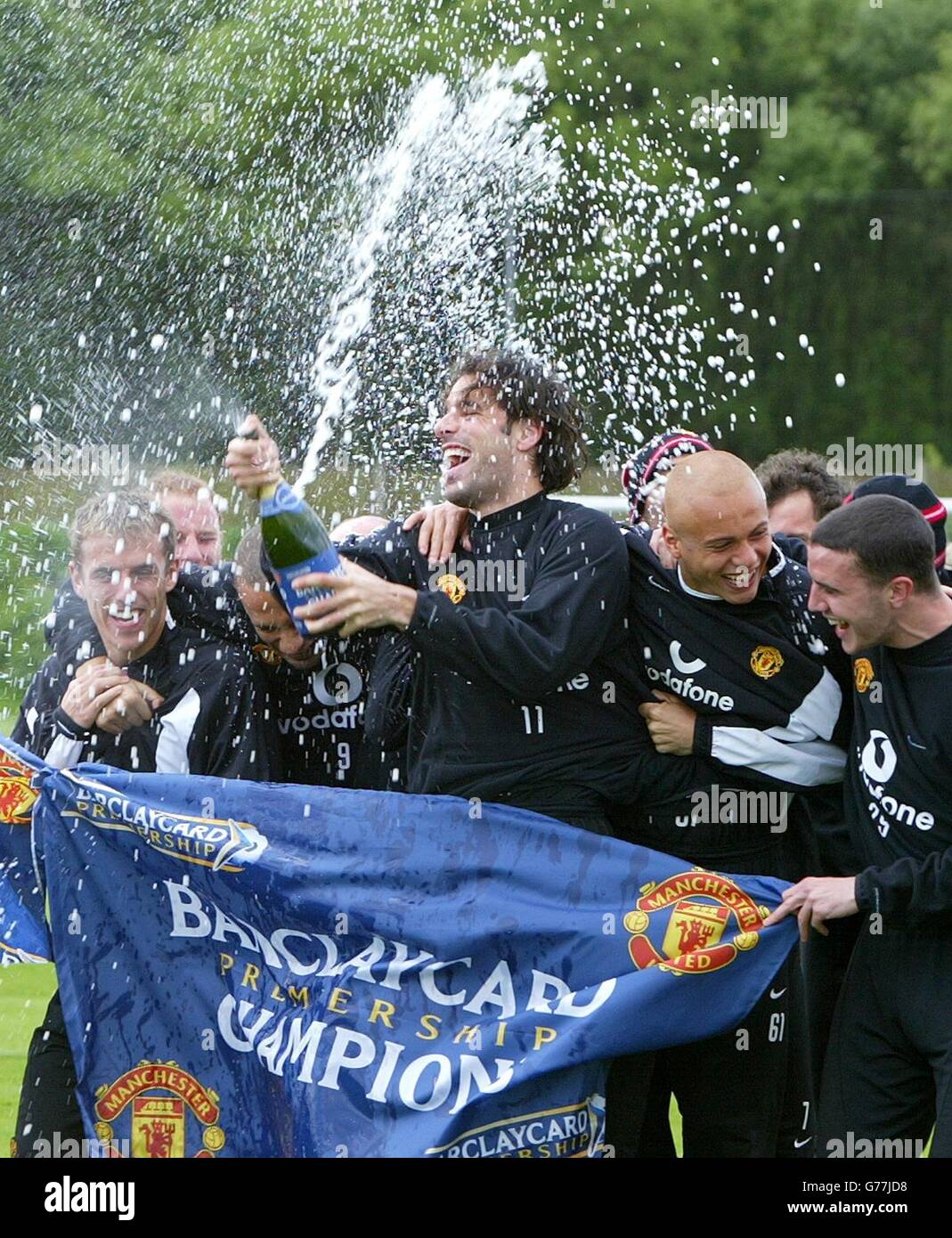 Manchester United celebrate Premiership Stock Photo - Alamy
