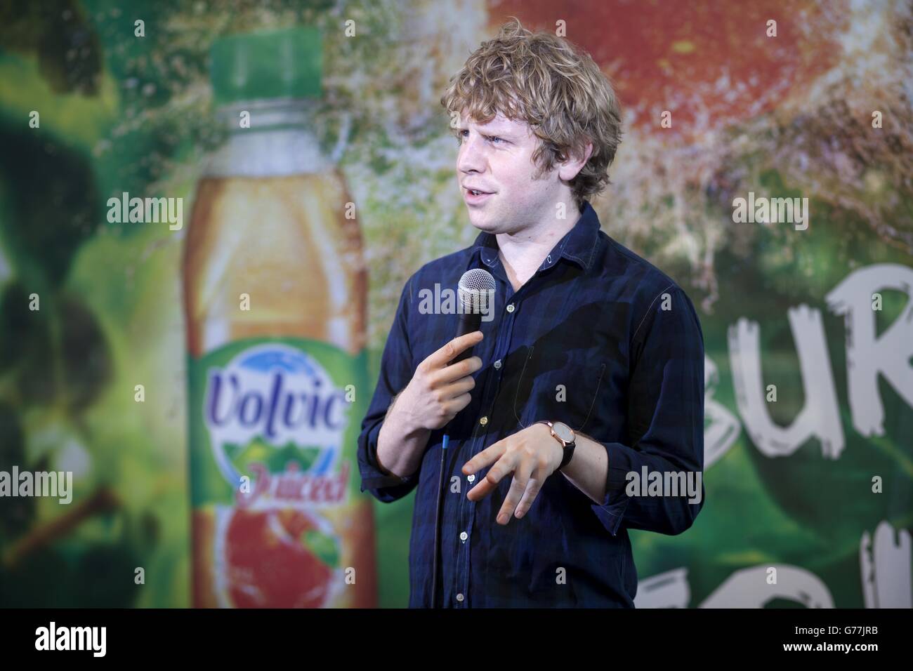 Comedian Josh Widdicombe performs at the Volvic Juiced Comedy Fest in ...