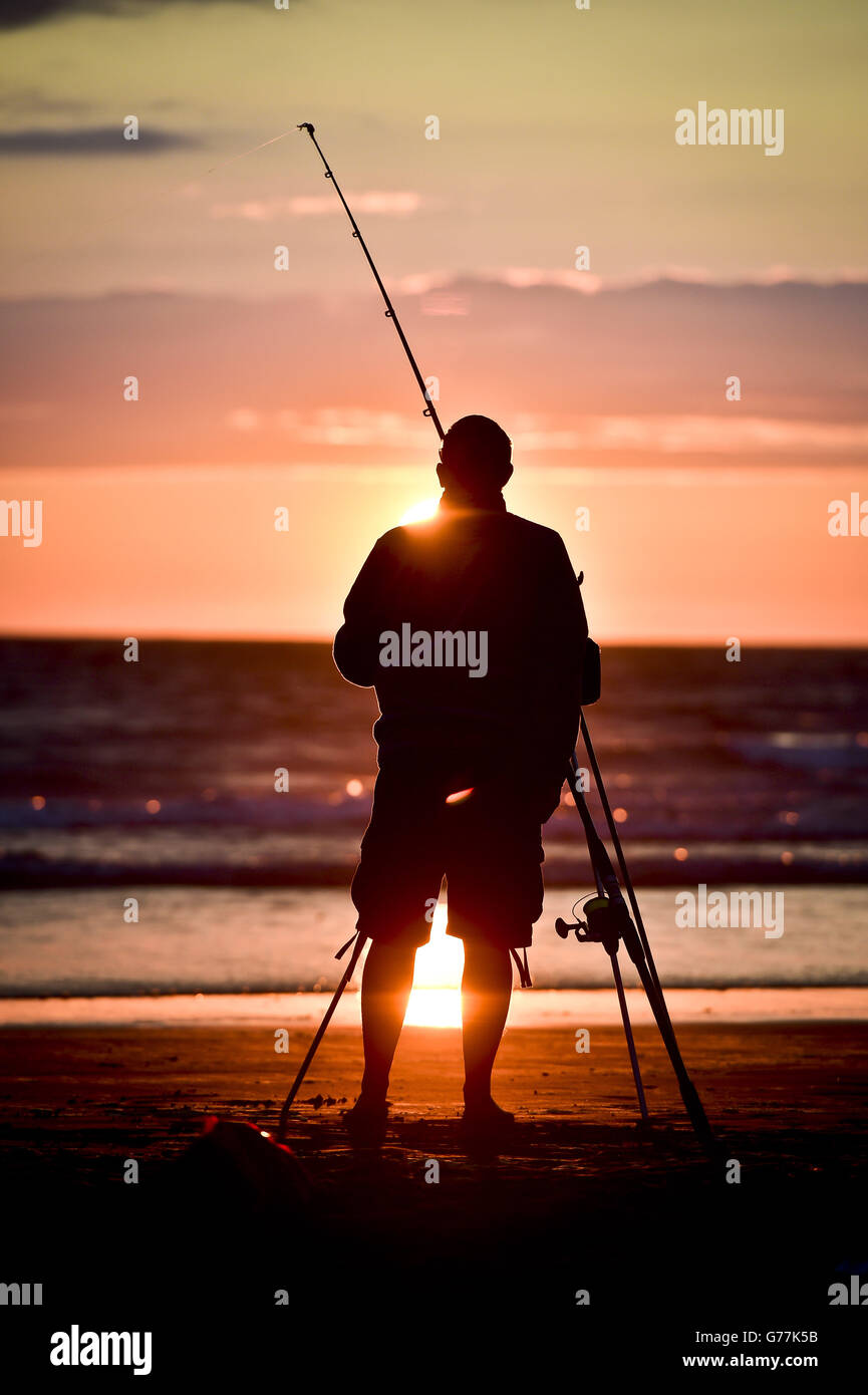 Summer Weather - Woolacombe Beach, North Devon Stock Photo - Alamy