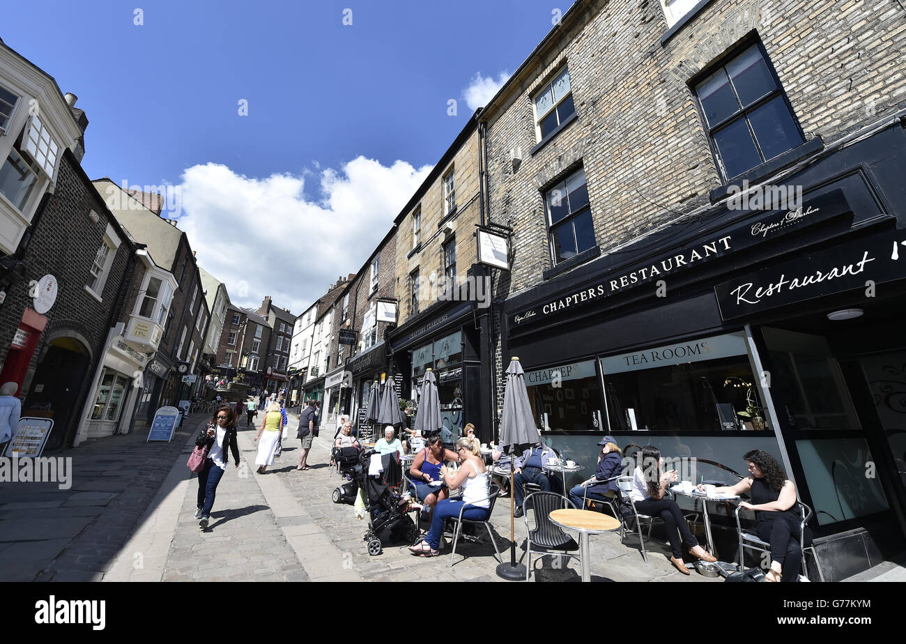 Durham city centre in Durham, County Durham Stock Photo - Alamy