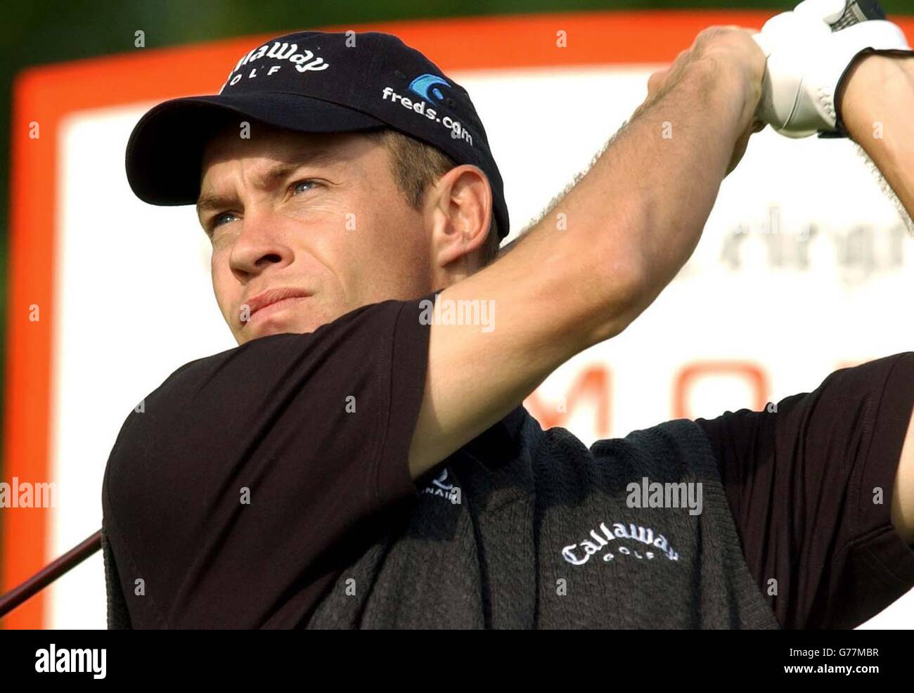 Sport golf action brian davis hi-res stock photography and images - Alamy