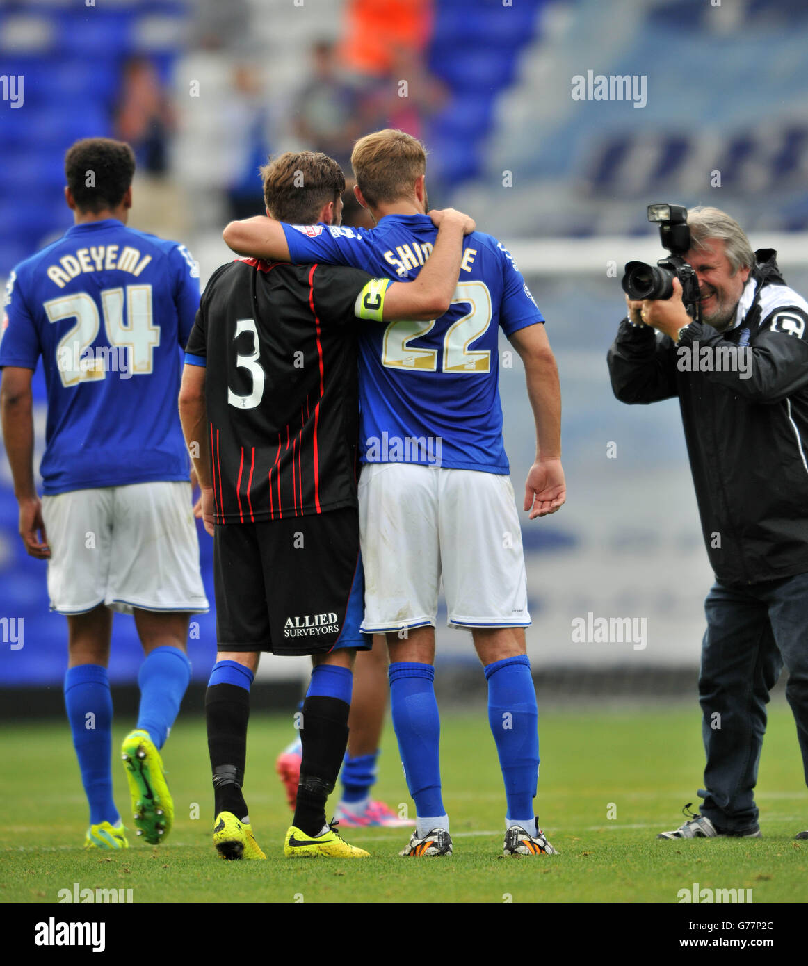 Birmingham City's Andy Shinnie (right) and Inverness Caledonian Thistle ...