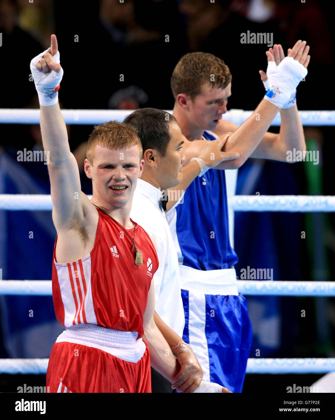 Scotland's Charlie Flynn celebrates his victory in the Men's Light ...