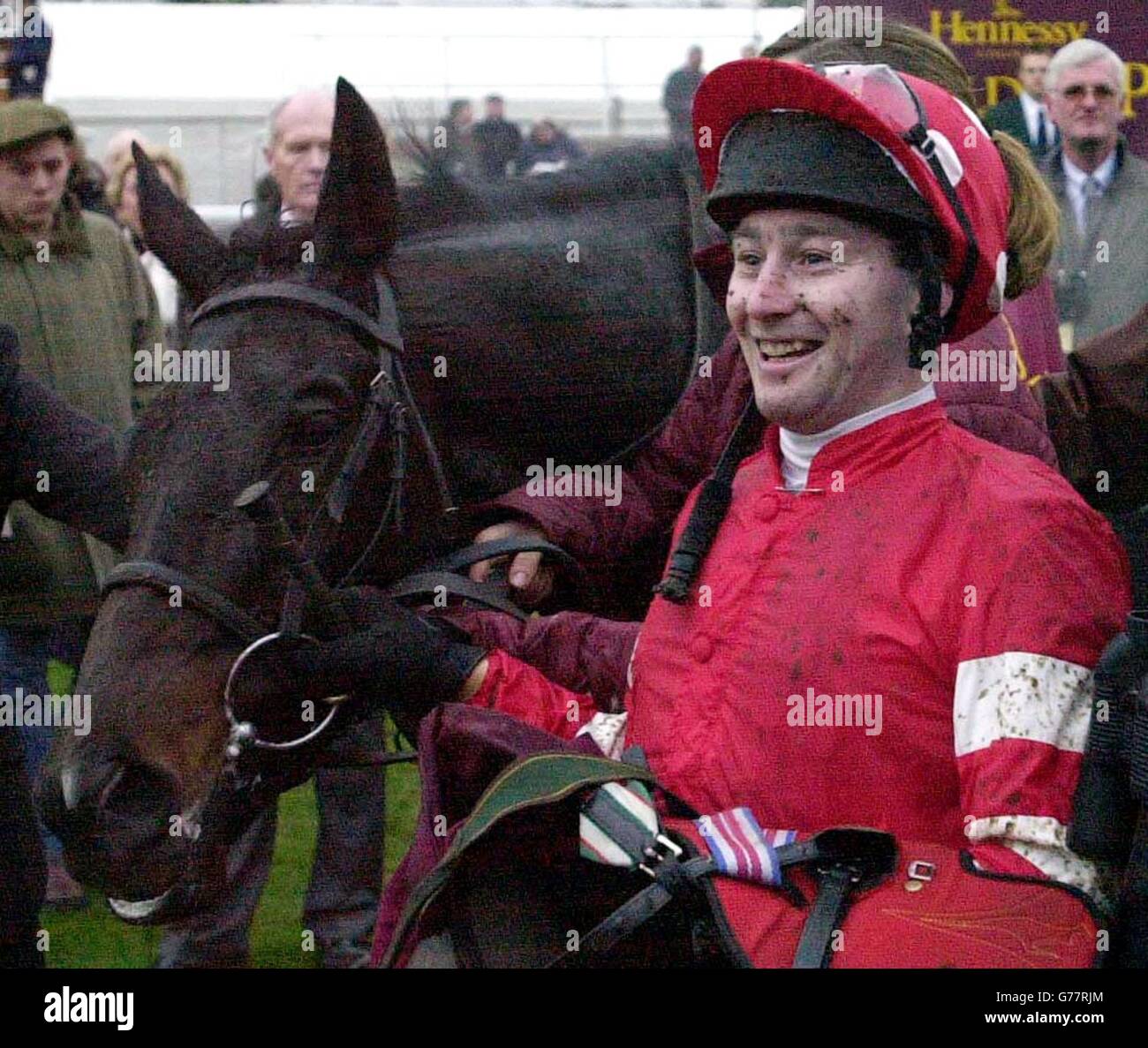 Be My Royal and jockey David Casey in the winners enclosure after ...