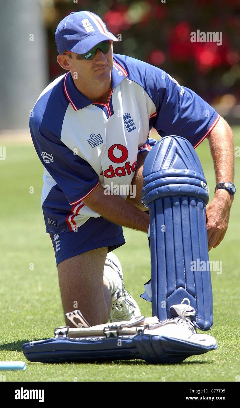 Andrew Caddick - Sydney practice Stock Photo - Alamy