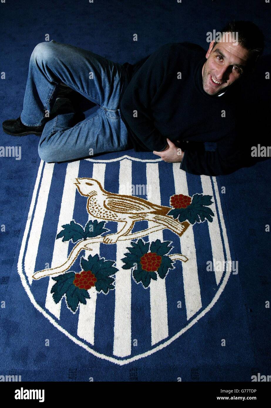 Soccer west bromwich albion press conference the hawthorns hi-res stock ...