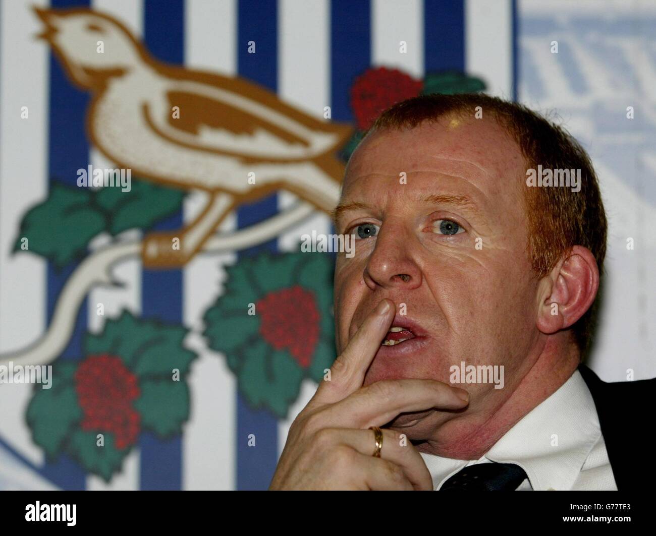 During a photocall press conference at the hawthorns stadium hi-res ...