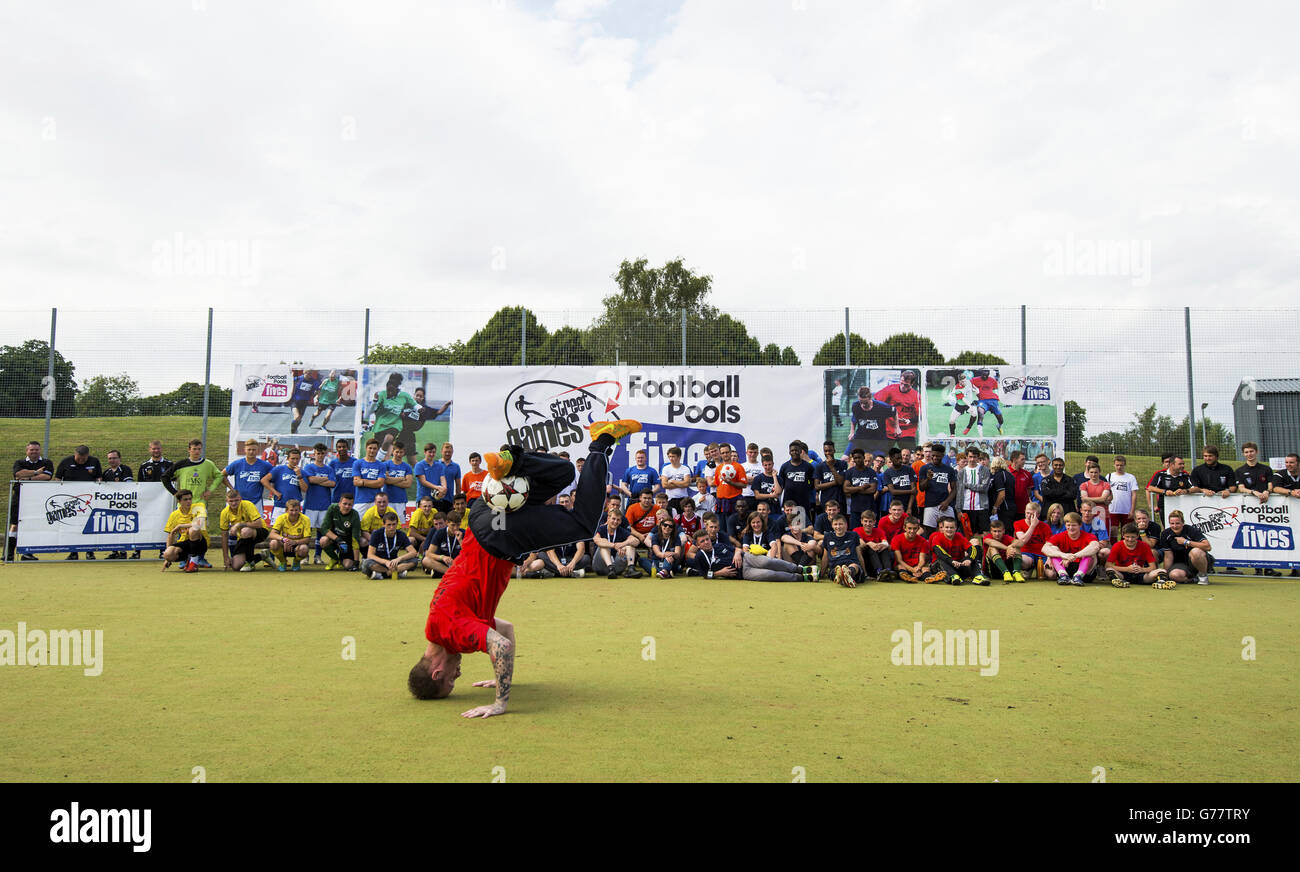 Soccer - Street Games Football Pools Fives - Chesterfield Stock Photo ...