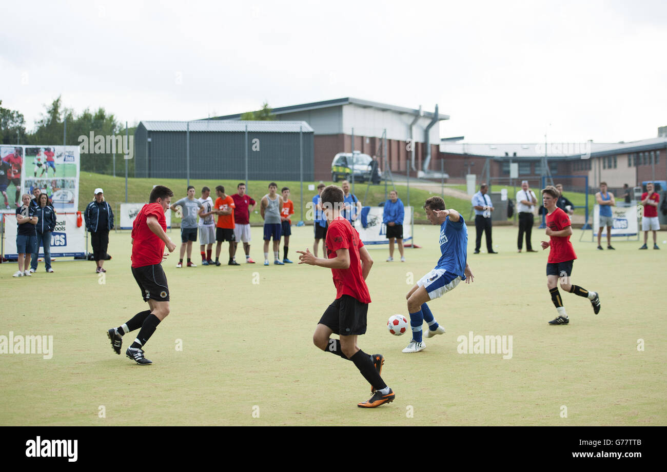 Soccer - Street Games Football Pools Fives - Chesterfield Stock Photo ...
