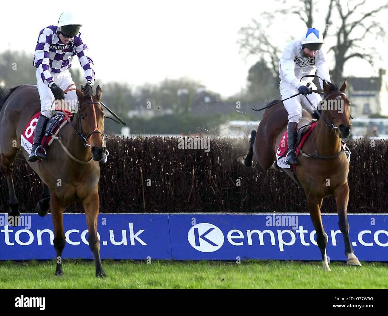 Kempton Racing - Young Devereaux Stock Photo - Alamy