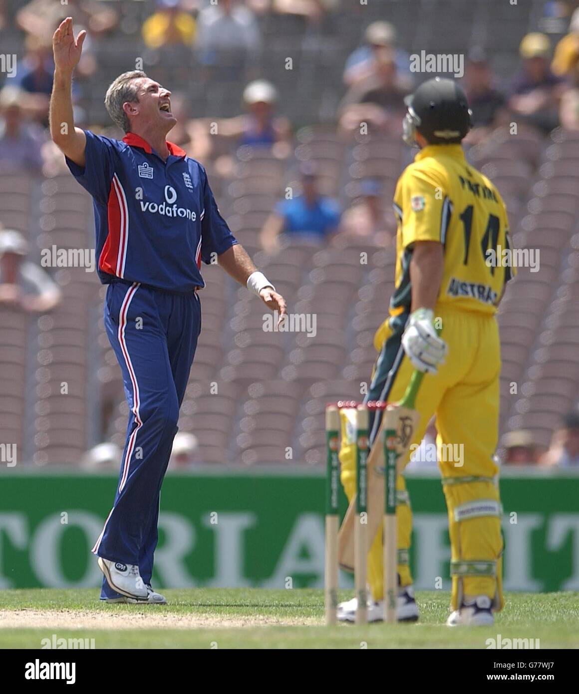 EDITORIAL USE ONLY - NO COMMERCIAL USE: England bowler Andrew Caddick ...