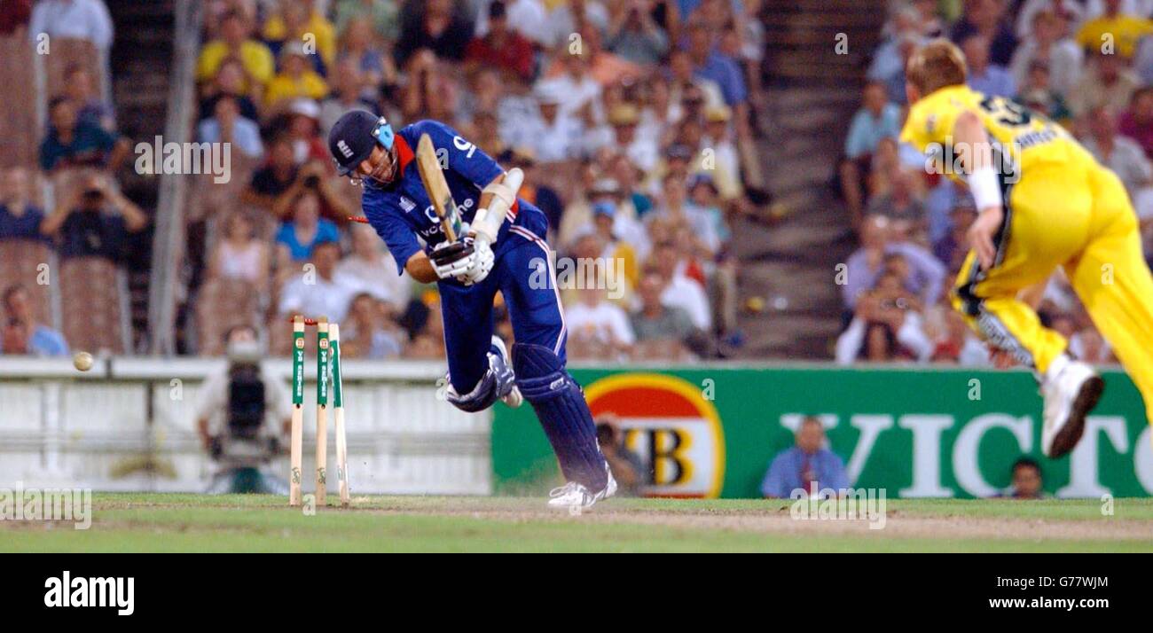 Action sport cricket andrew caddick hi-res stock photography and images ...