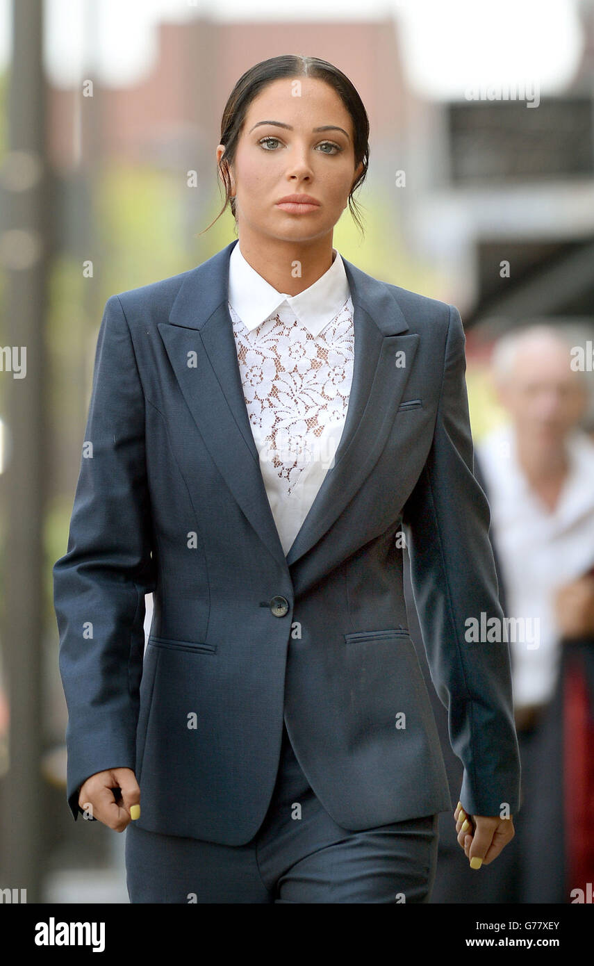 Tulisa Contostavlos court case Stock Photo - Alamy