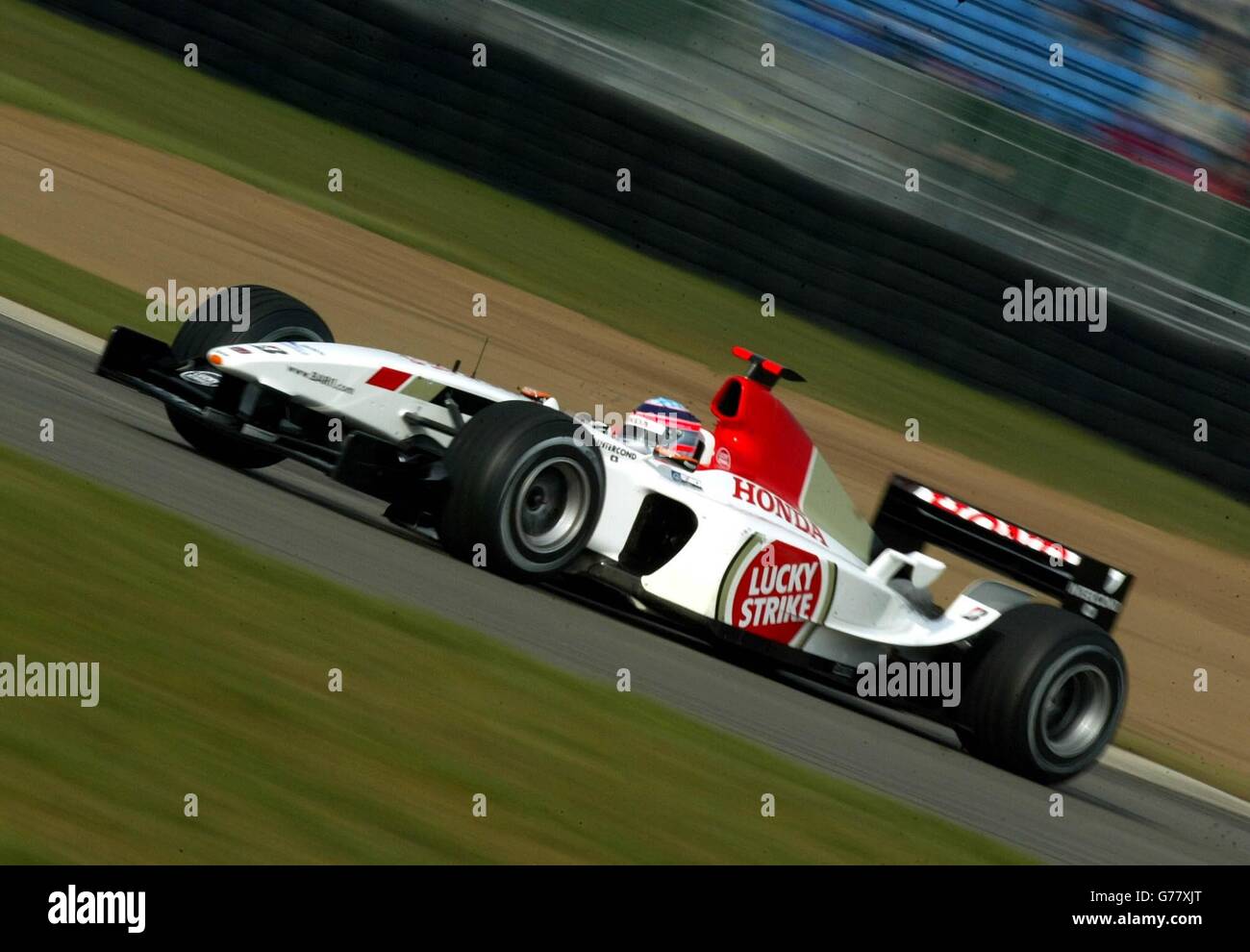 Sato test drives for BAR during pre season testing at Silverstone. The ...