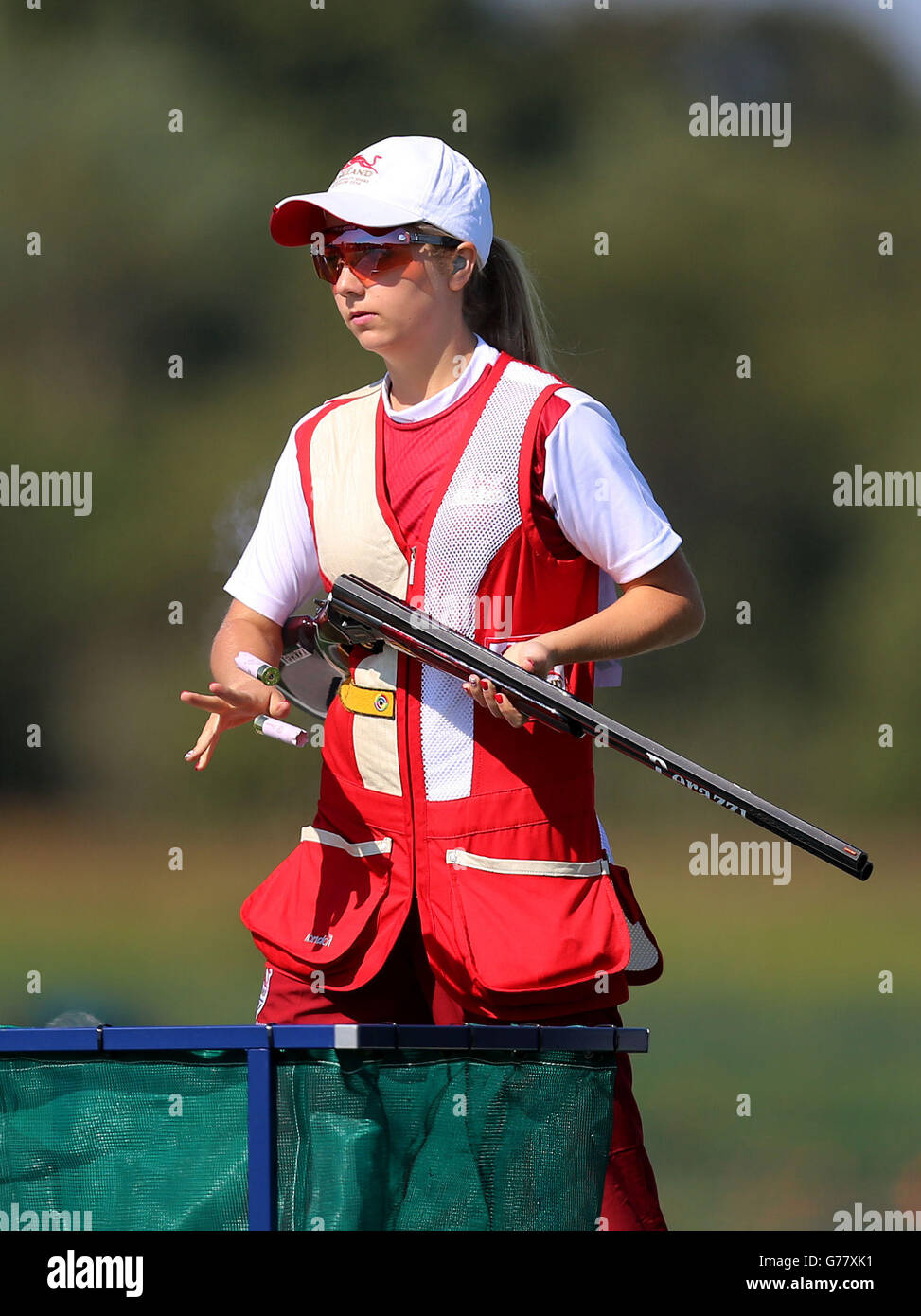 England's Amber Hill in action during the qualification rounds of the ...