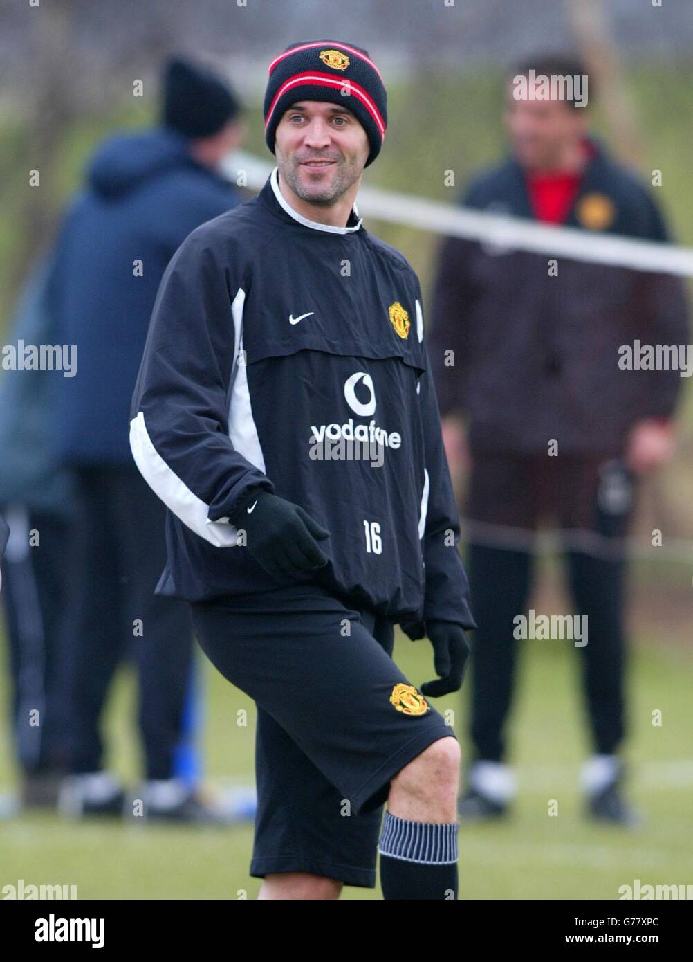 Keane - Man Utd Training Stock Photo - Alamy
