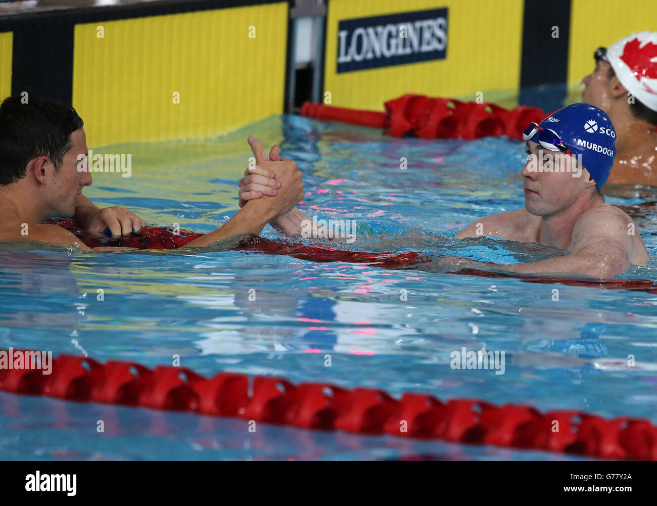 Scotland's Ross Murdoch(right) with teammate Michael Jamieson(left ...