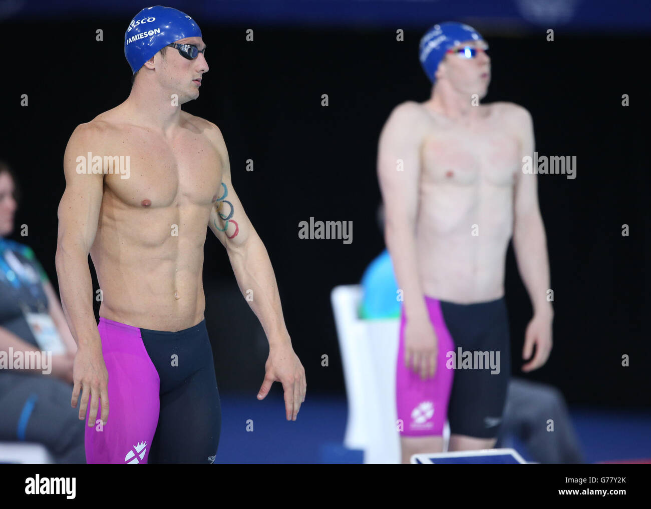 Scotland's Ross Murdoch(right) with teammate Michael Jamieson(left ...
