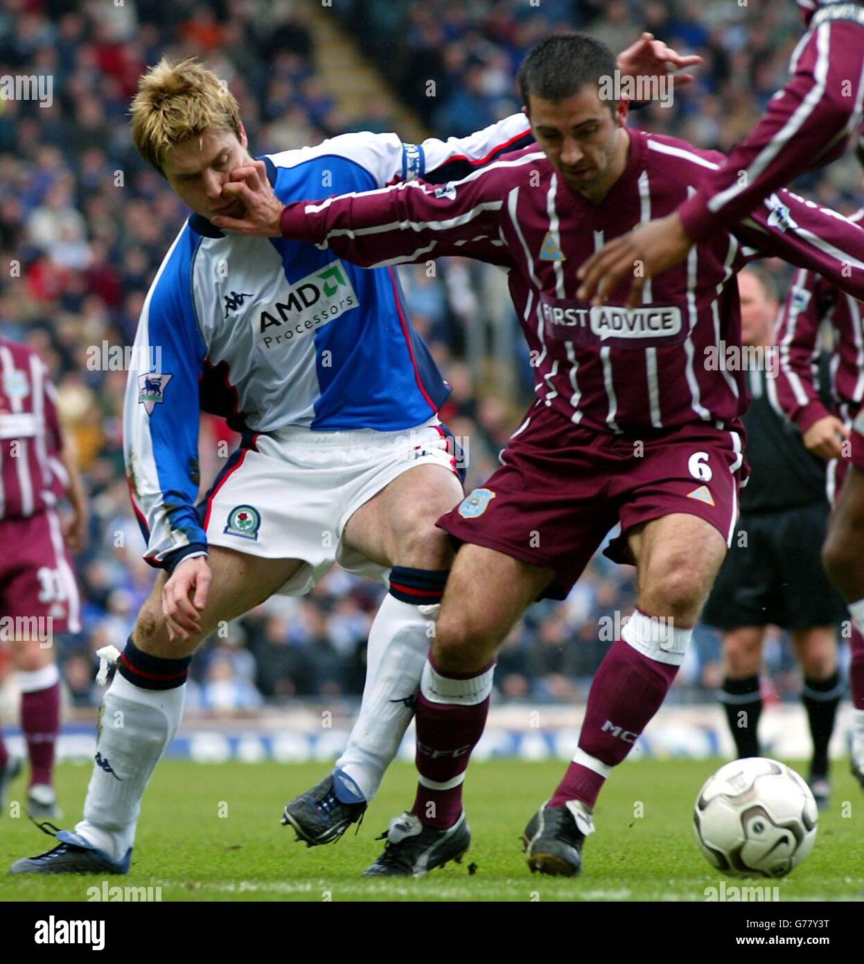 Football action garry flitcroft kevin horlock hi-res stock photography ...