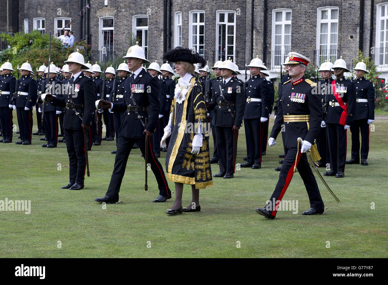 Royal Marines 350th Anniversary Parade High Resolution Stock ...