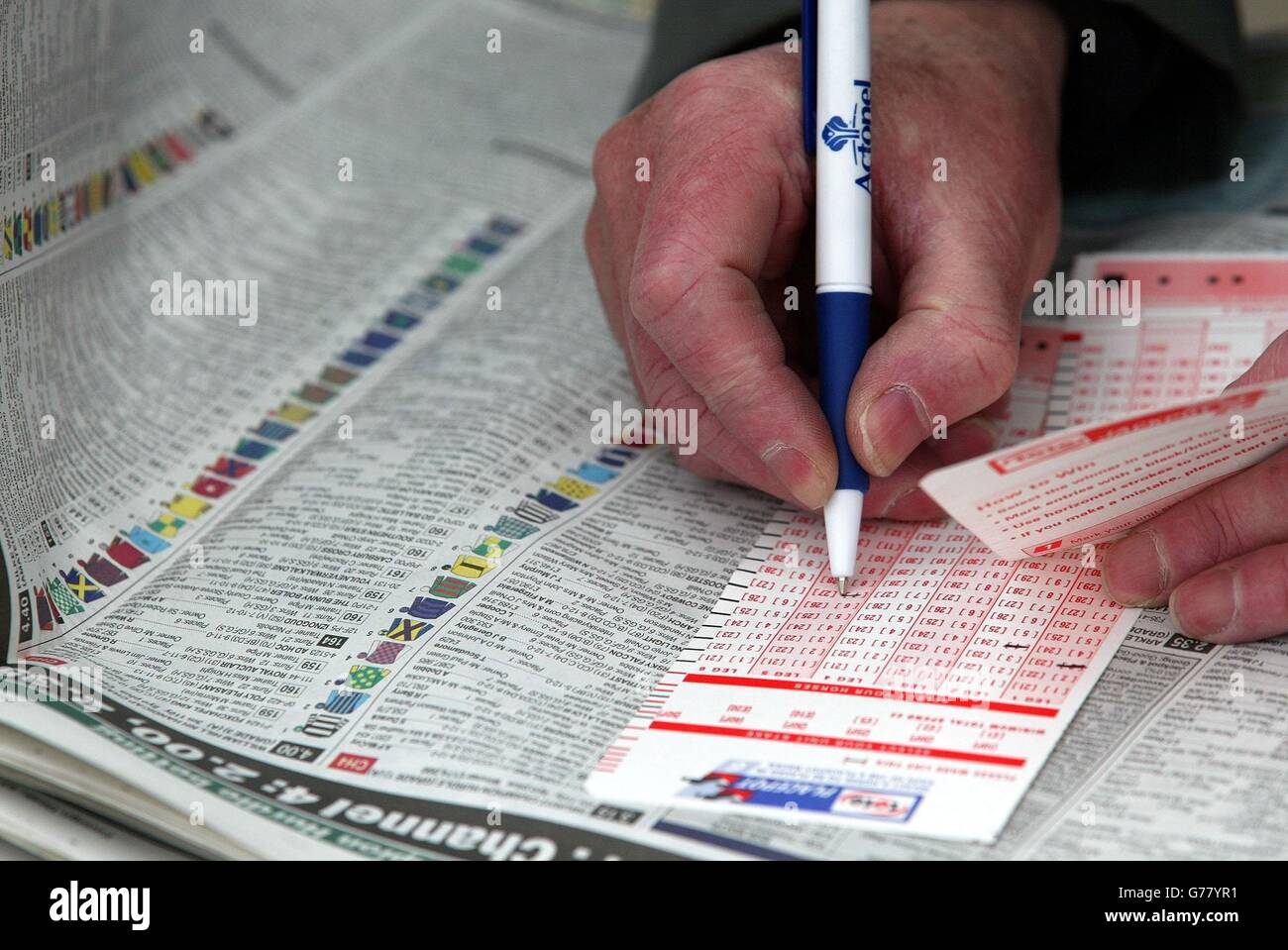 Betting slips hi-res stock photography and images - Alamy