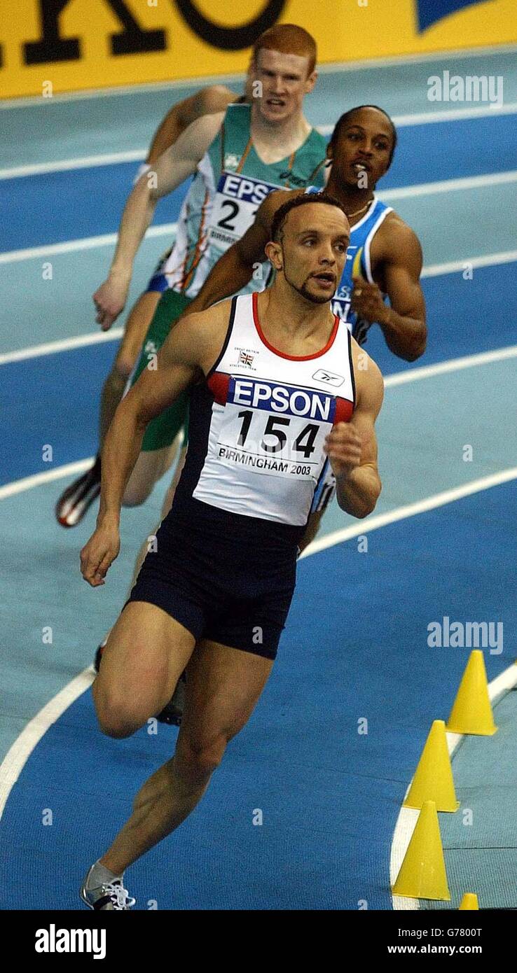 Great Britain's Jamie Baulch leads from Christopher Brown of the ...