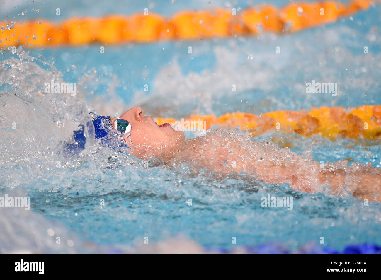 Scotland's Rory Lamont competes in the Men's 50M Backstroke Heat 4 at ...
