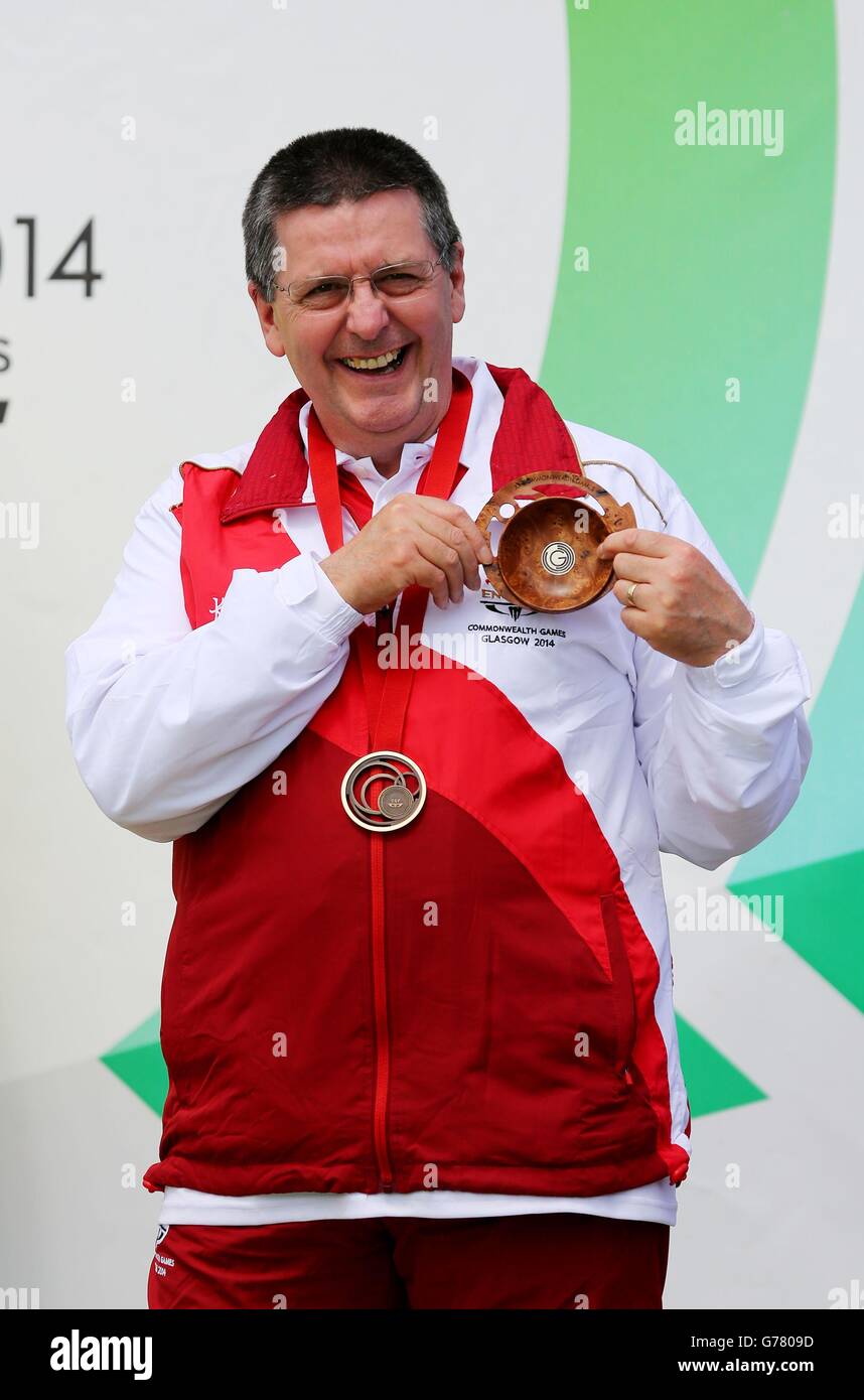 England's Michael Gault with his Bronze Medal following the final of ...