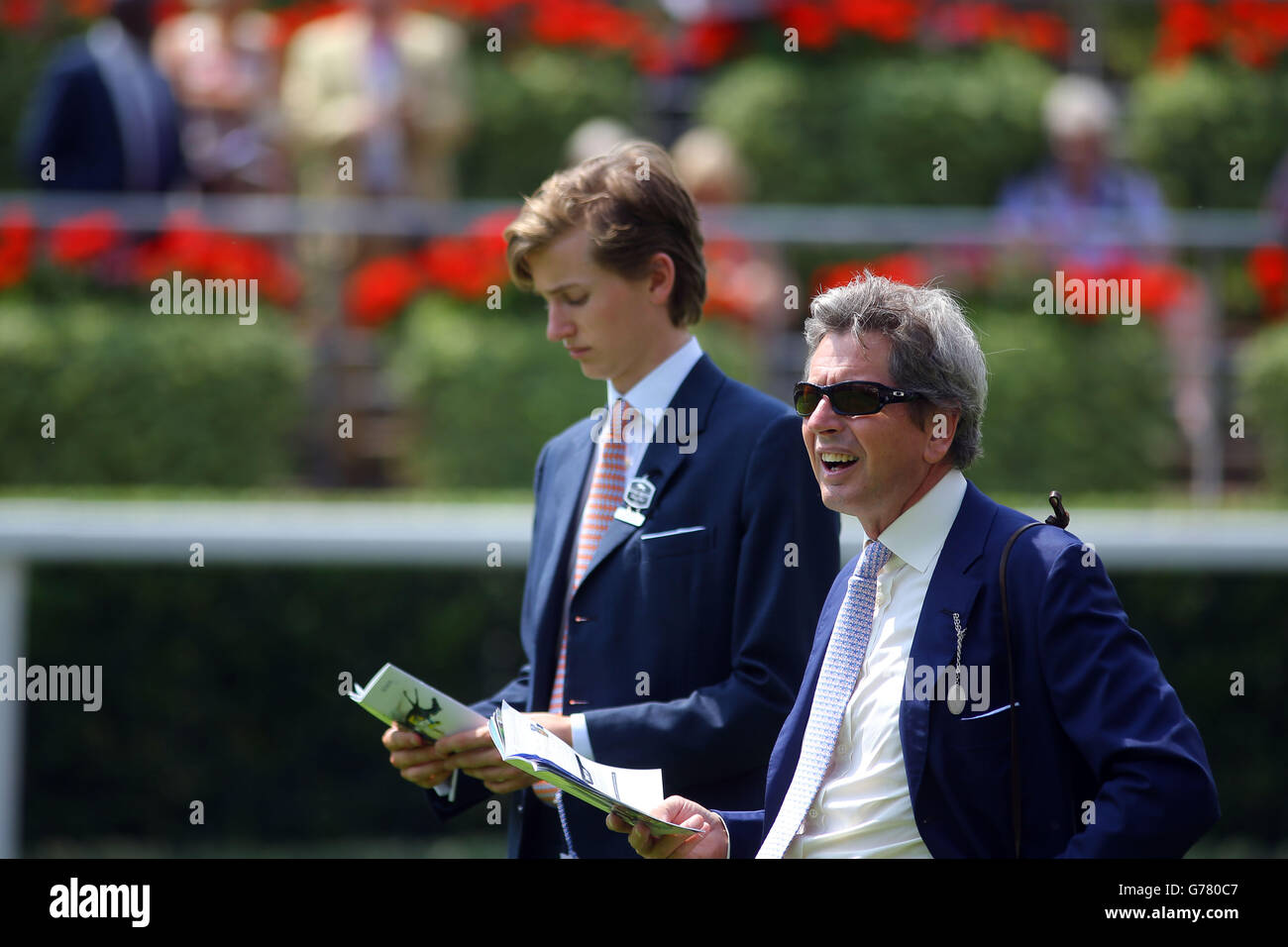 John Warren (right), the Queen's bloodstock and racing adviser before ...
