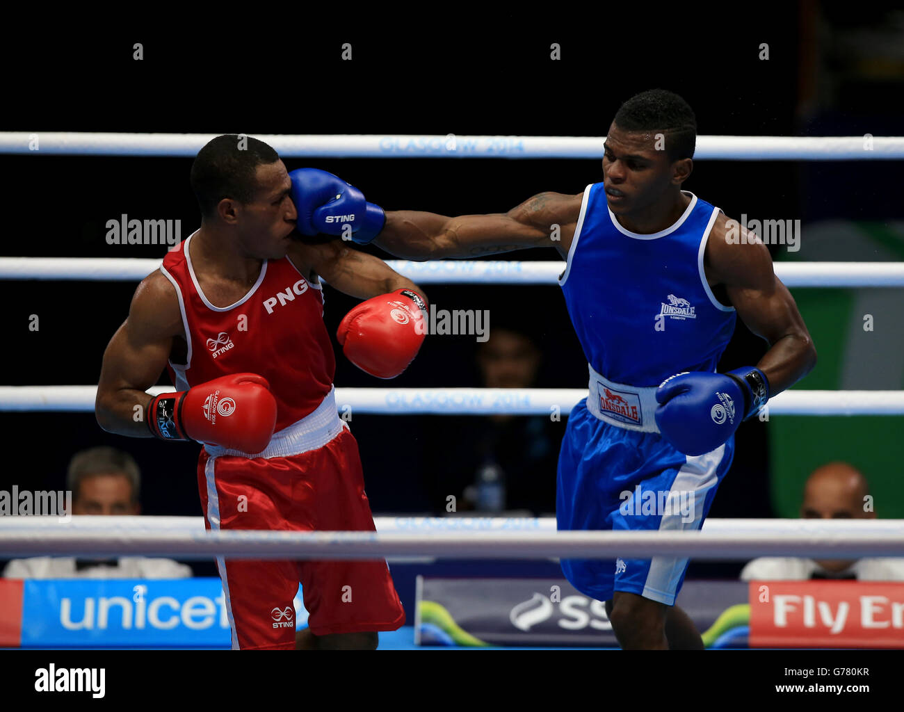 Seychelles' Andrique Allisop (right) in action against Papua New Guinea ...