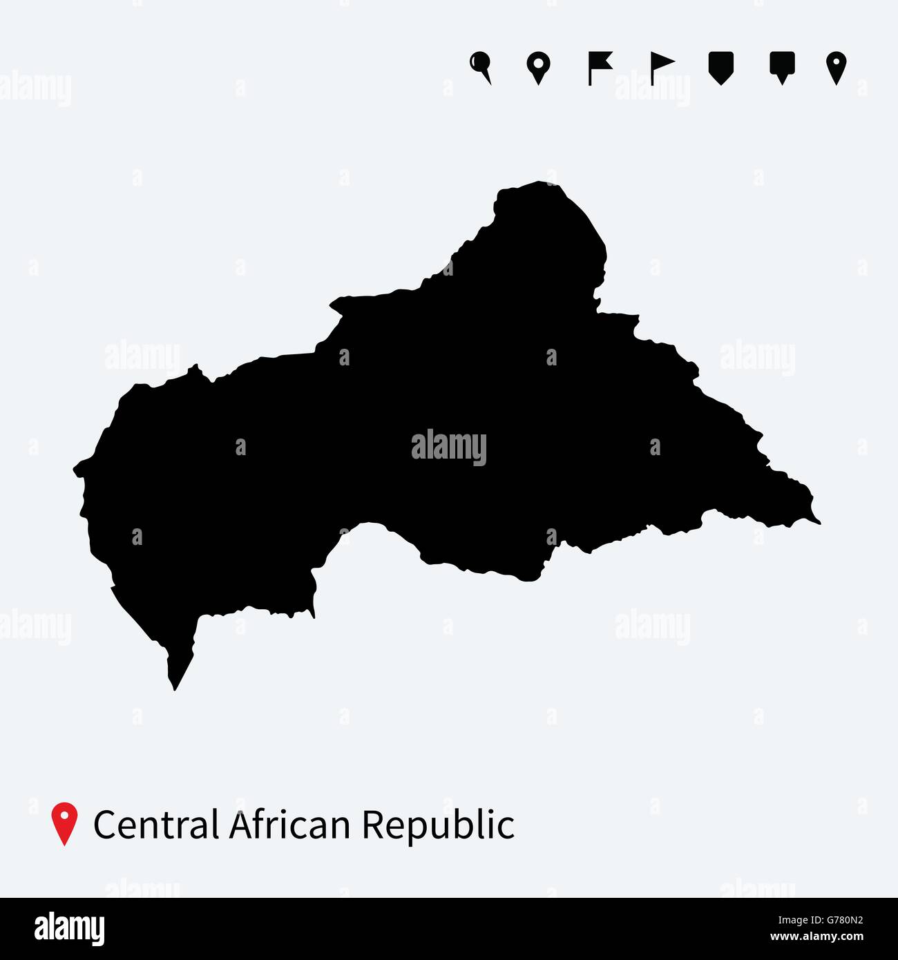 Map of african countries Stock Vector Images - Alamy