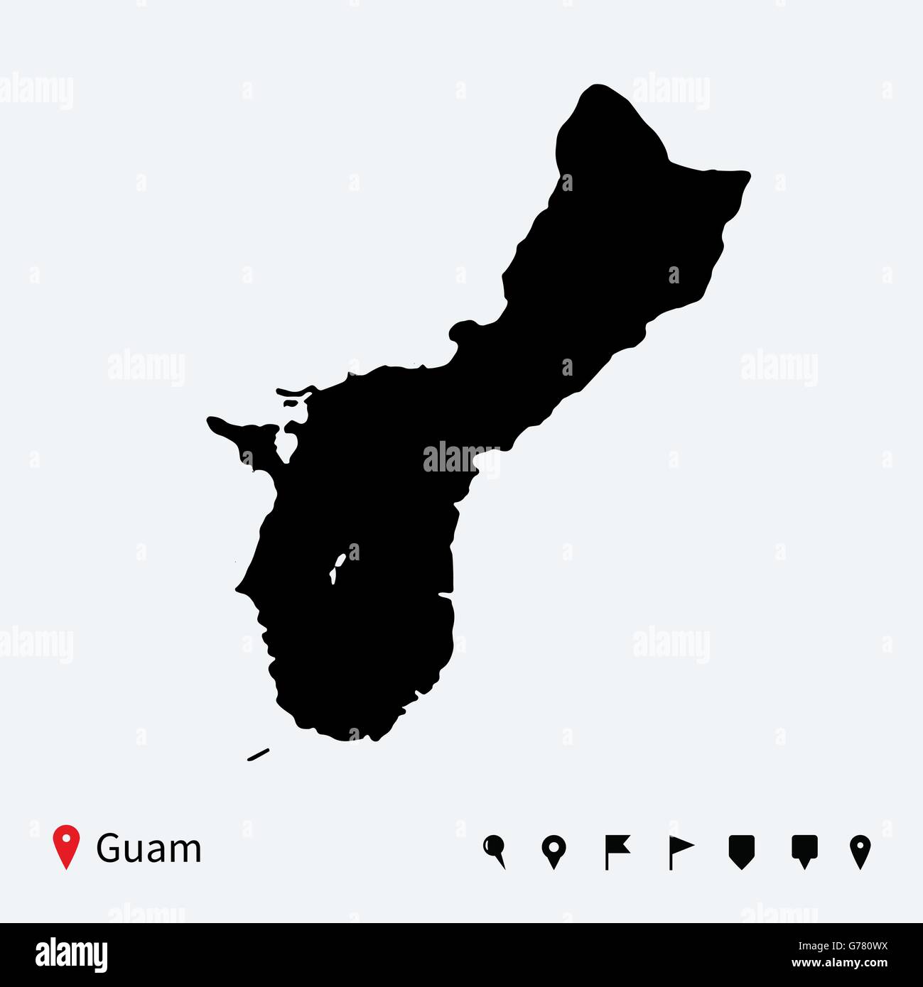 Map of guam hi-res stock photography and images - Alamy