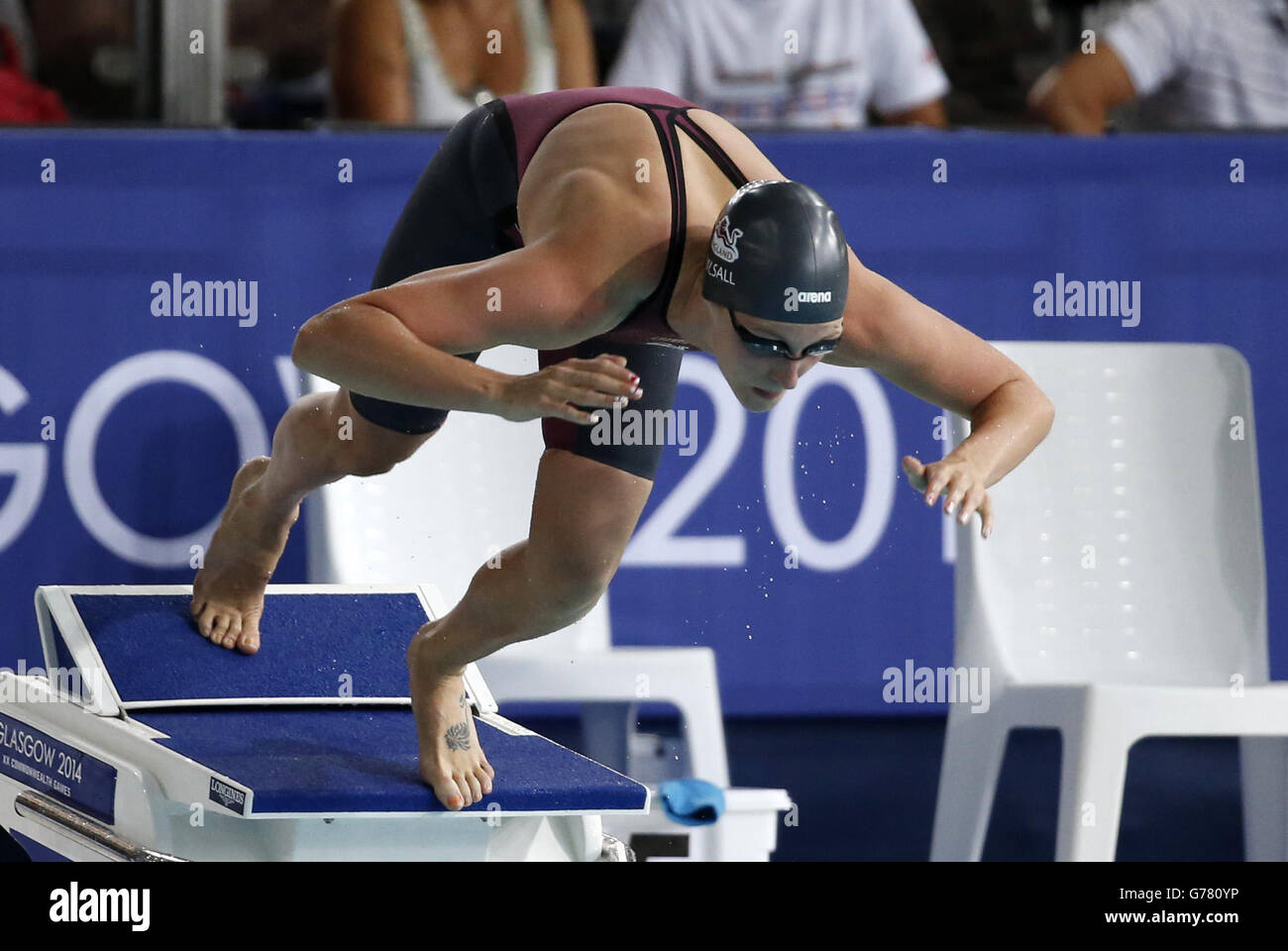England's Francesca Halsall on her way to winning the Women's 50m ...