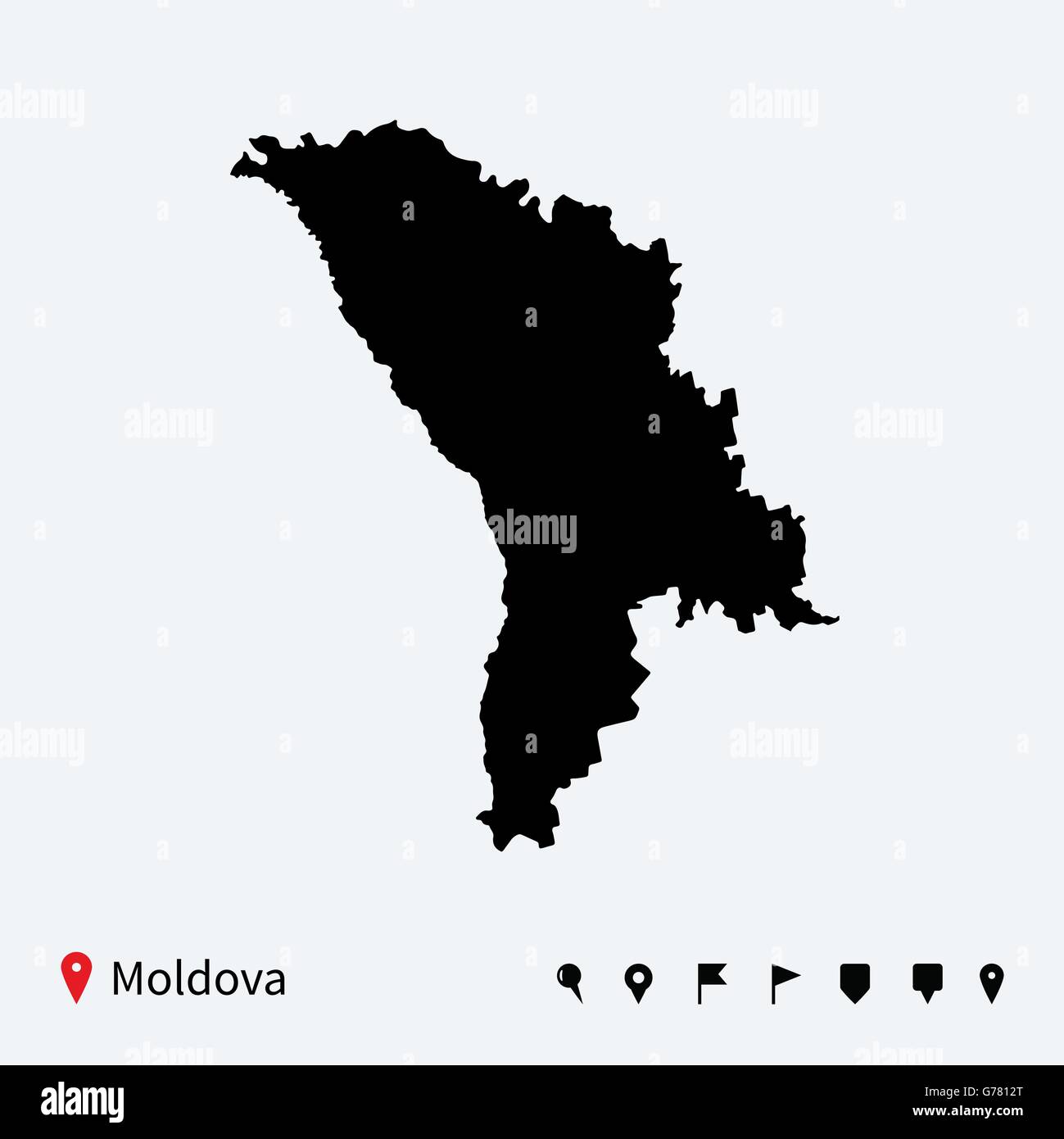 Map of moldova hi-res stock photography and images - Alamy