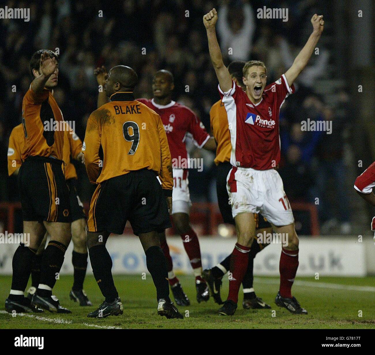Nottingham Forest's Michael Dawson celebrates scoring Forest's 2nd goal ...