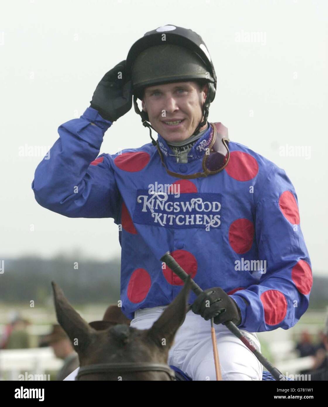 But is placed second after a stewards enquiry hi-res stock photography ...