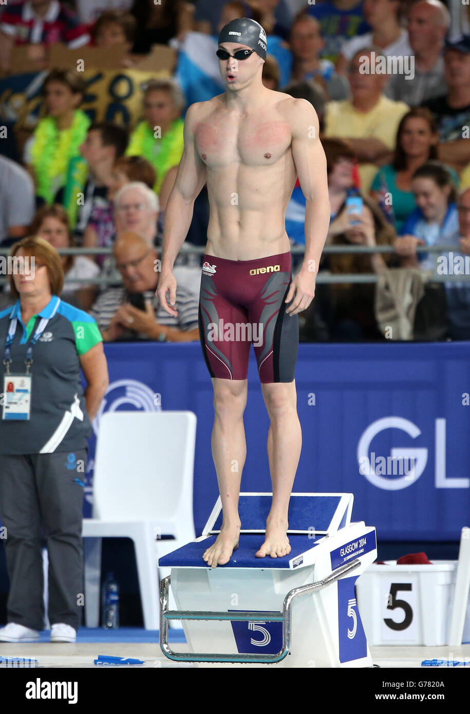 Full length swimming commonwealth swimming hi-res stock photography and ...