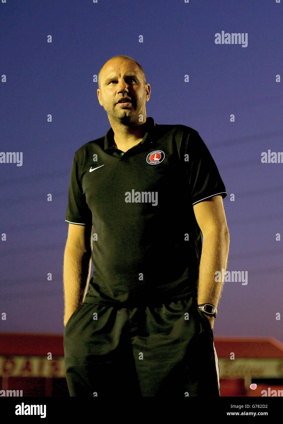 Charlton Athletic manager Bob Peeters after the match Stock Photo - Alamy